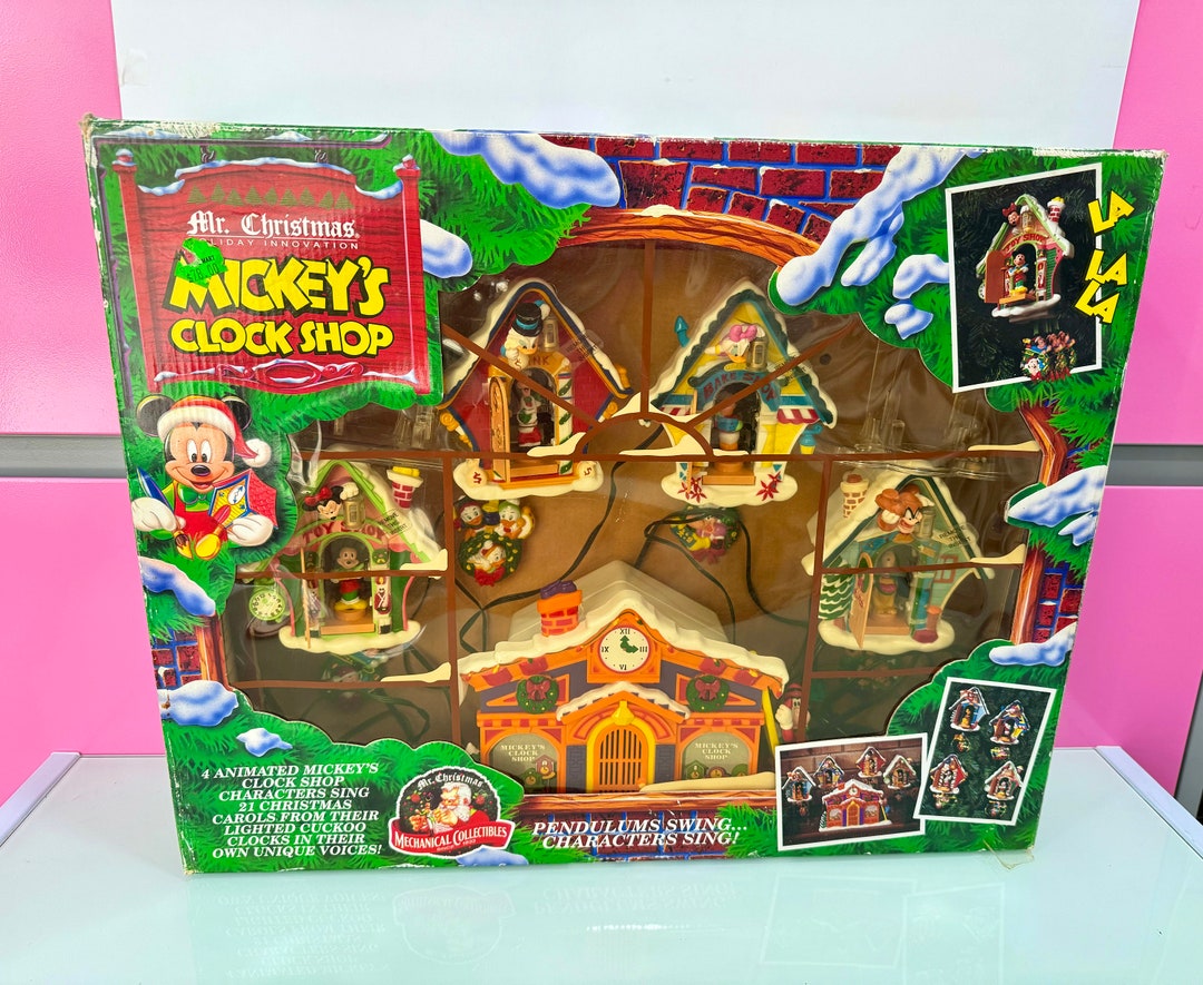 Mr. Christmas MICKEYS CLOCK SHOP New in Box Mickey Mouse - Etsy