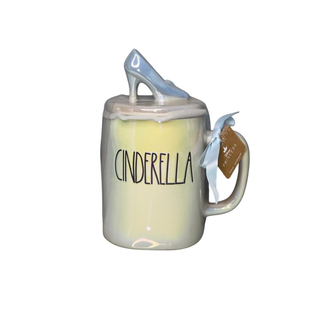 Rae Dunn Disney Princess Cinderella Ceramic Mug With Slipper Topper - Etsy