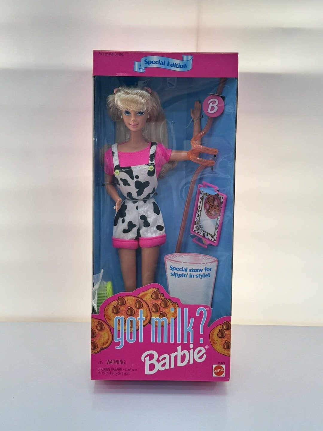 1995 Barbie Got Milk Special Edition 15121 Mattel W/swirly Straw NEW ...