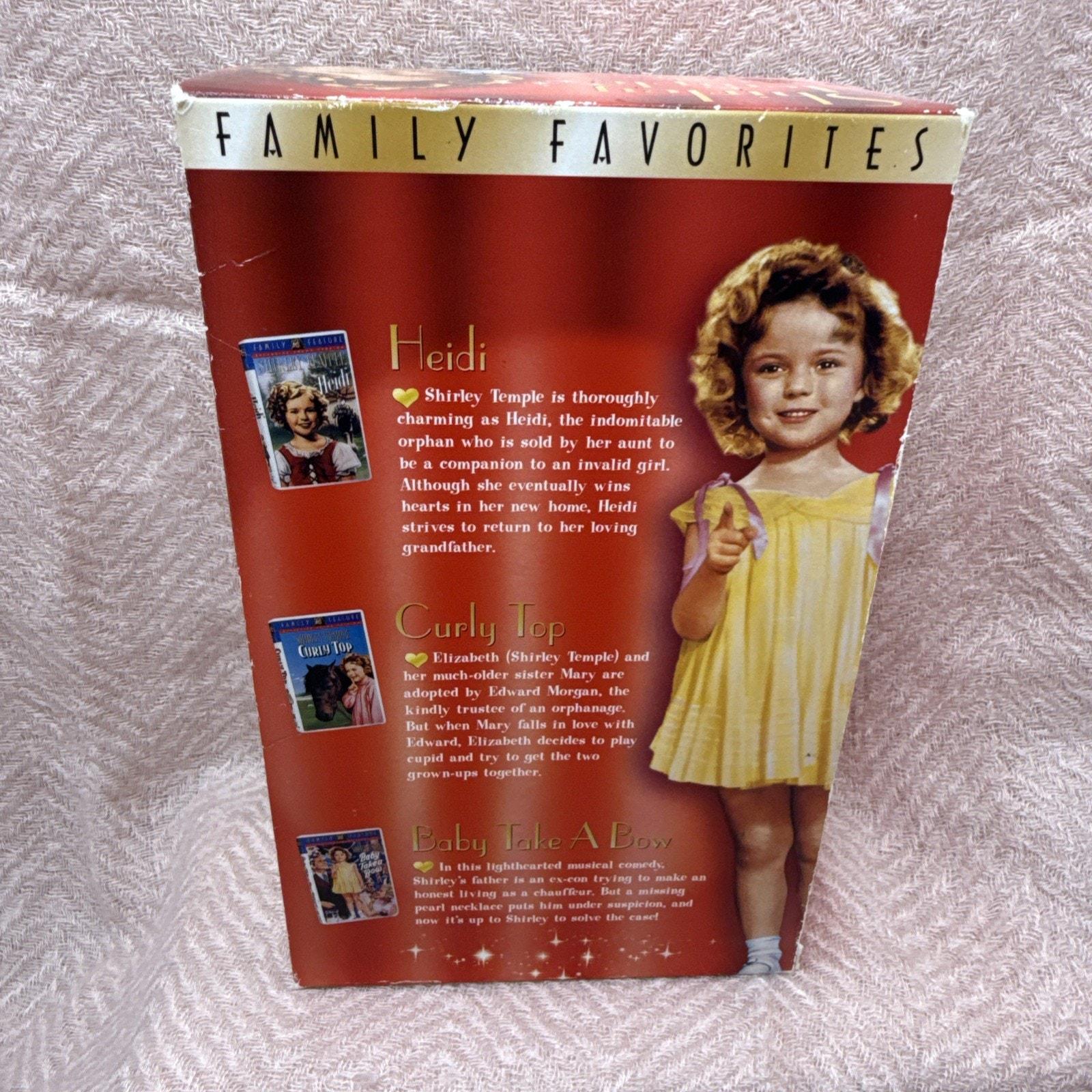 Shirley Temple VHS Gift Set (2000) 3-tape Classic Movie Collection - Etsy