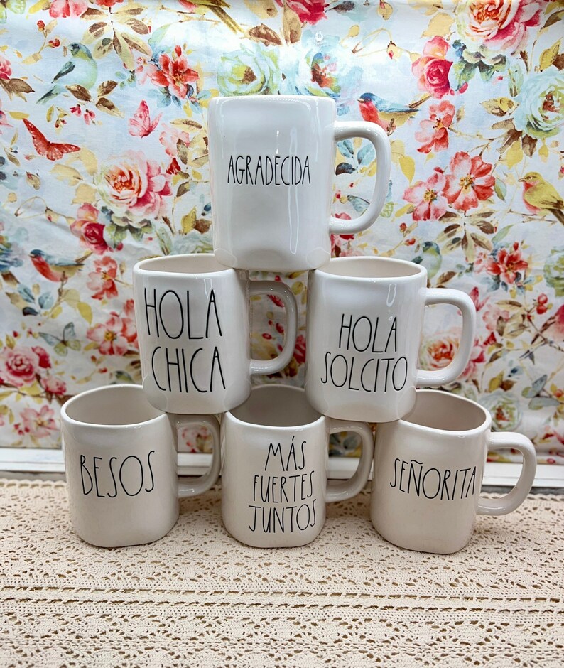 Rae Dunn Spanish Hispanic Spanish Ceramic Mugs Señorita Etsy