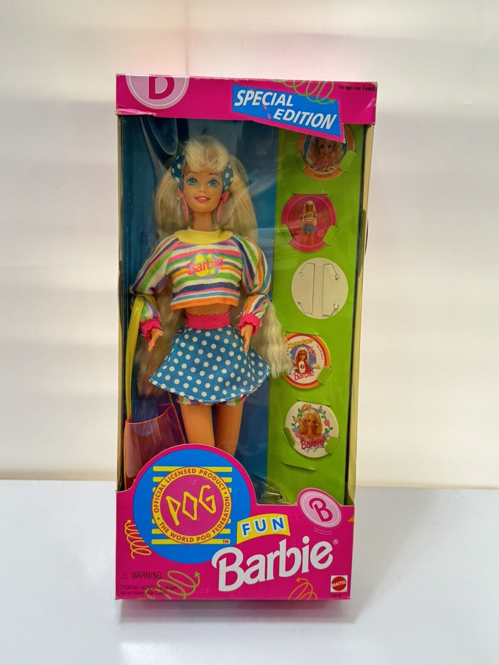 Barbie World POG Fun Doll 1994 Mattel 13239 Special Edition NEW - Etsy