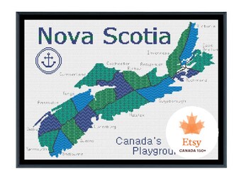 Cross Stitch Nova Scotia Pattern - Etsy