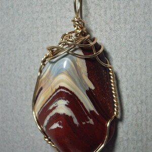 Banded Jasper Pendant, 14k/20 Gold-filled Wire Wrapped Jasper Jewelry ...
