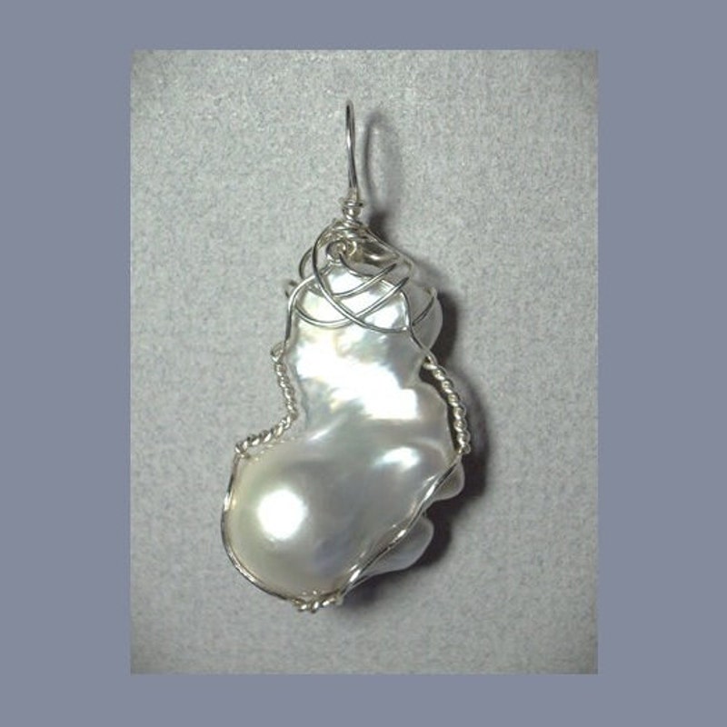 Wire Wrapped Pearl - Etsy