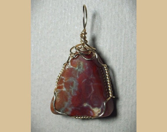 Coprolite, Agatized Dinosaur Dung Pendant-gold Filled Wire Wrapped ...