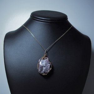 Raging River Rhyolite Pendant, Bronze Wire Wrapped Stone Jewelry ...