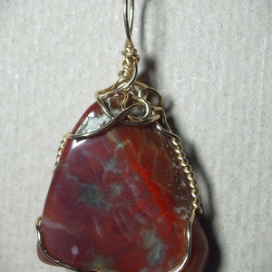 Coprolite, Agatized Dinosaur Dung Pendant-gold Filled Wire Wrapped ...