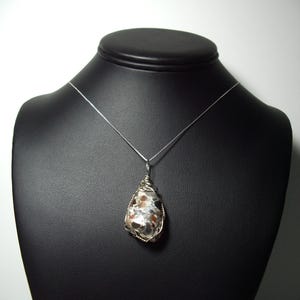 Wire Wrapped Conglomerate Jasper Pendant, Handmade Sterling Silver ...