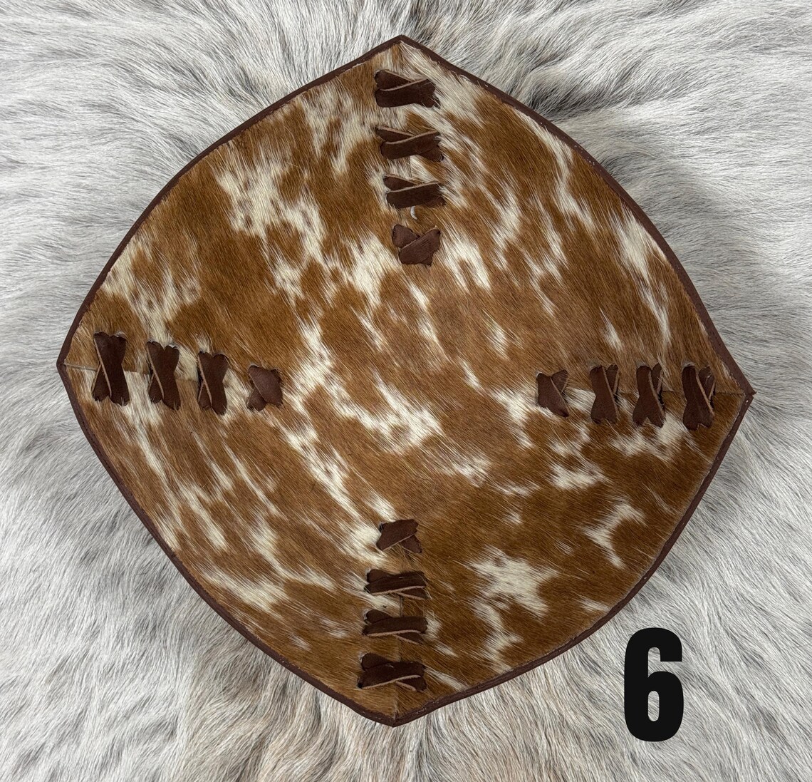 Cowhide Catch-all Bowls - Etsy