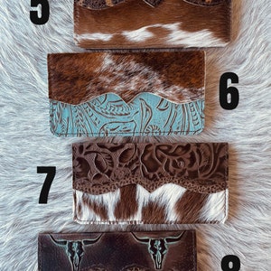 Checkbook Covers Western Wallets - Etsy