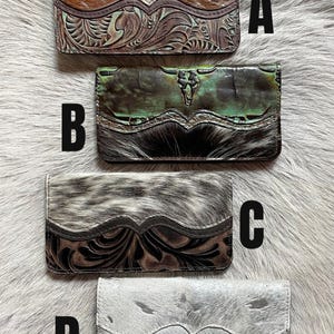 Checkbook Covers, Western Wallets - Etsy