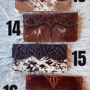 Checkbook Covers Western Wallets - Etsy