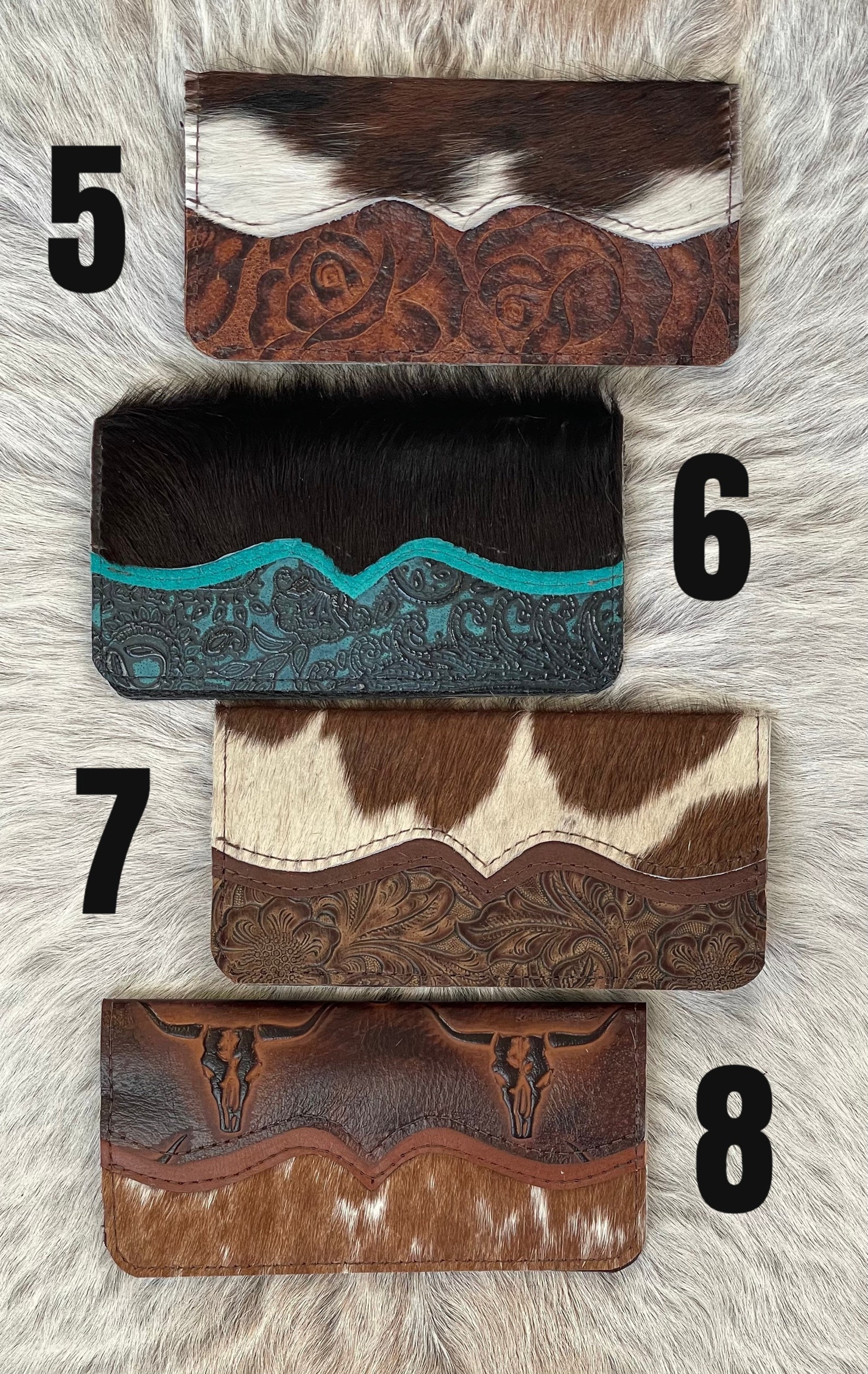 Checkbook Covers Western Wallets - Etsy
