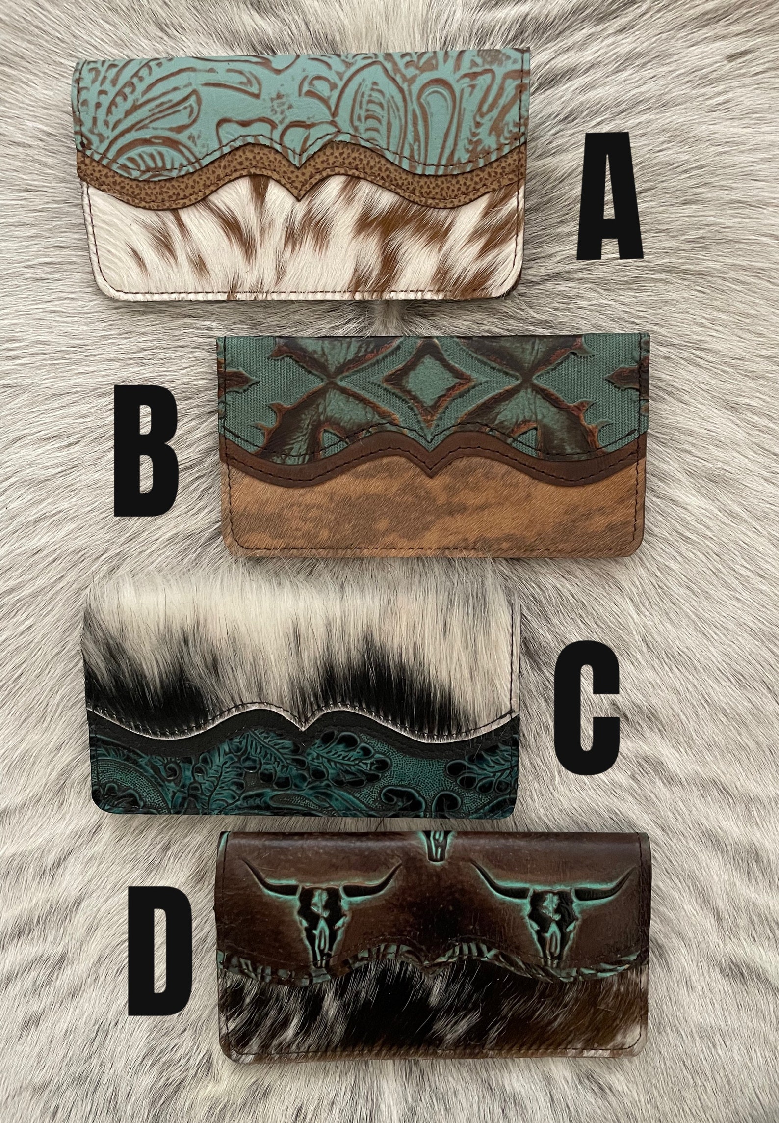 Checkbook Covers Western Wallets - Etsy