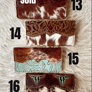 Checkbook Covers Western Wallets - Etsy