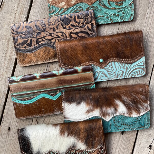 Leather Checkbook Cover for Men - Etsy