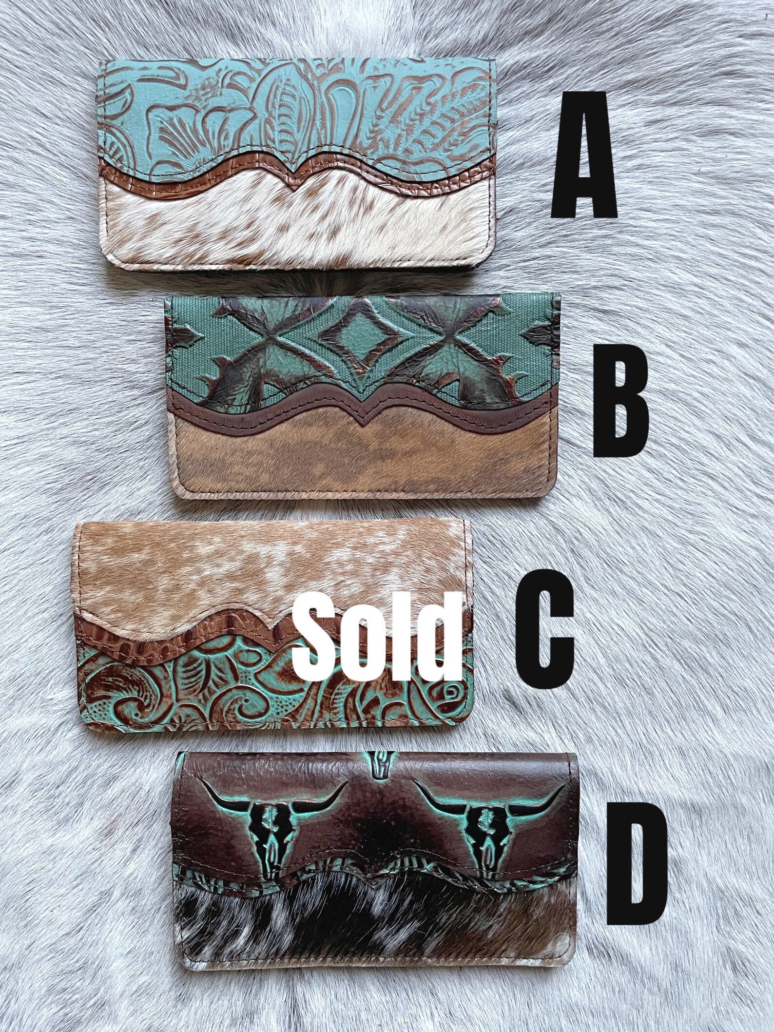 Checkbook Covers Western Wallets - Etsy