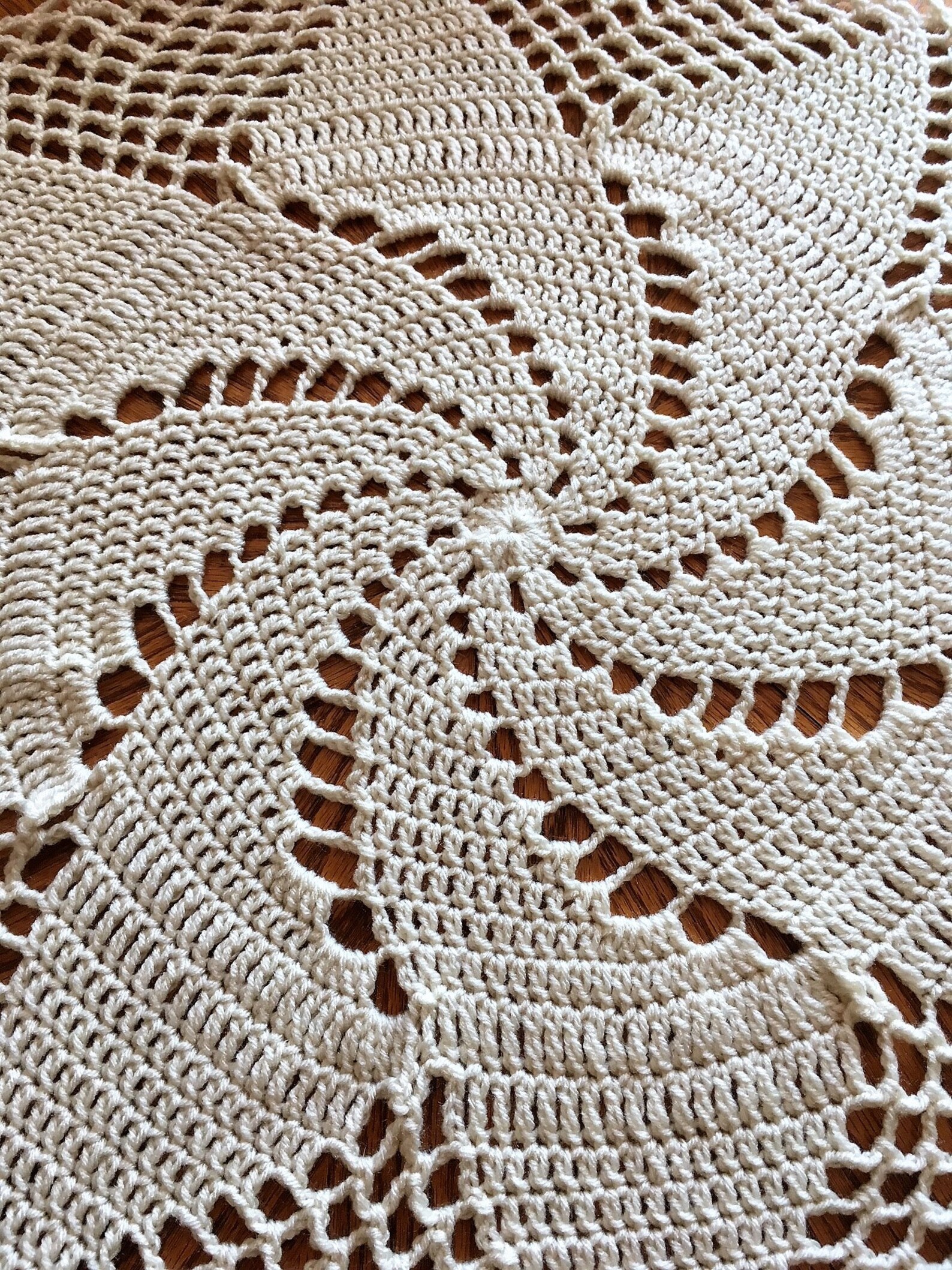 33 Inch Giant Doily, Large Centerpiece, Tablecloth, Crochet Doily ...
