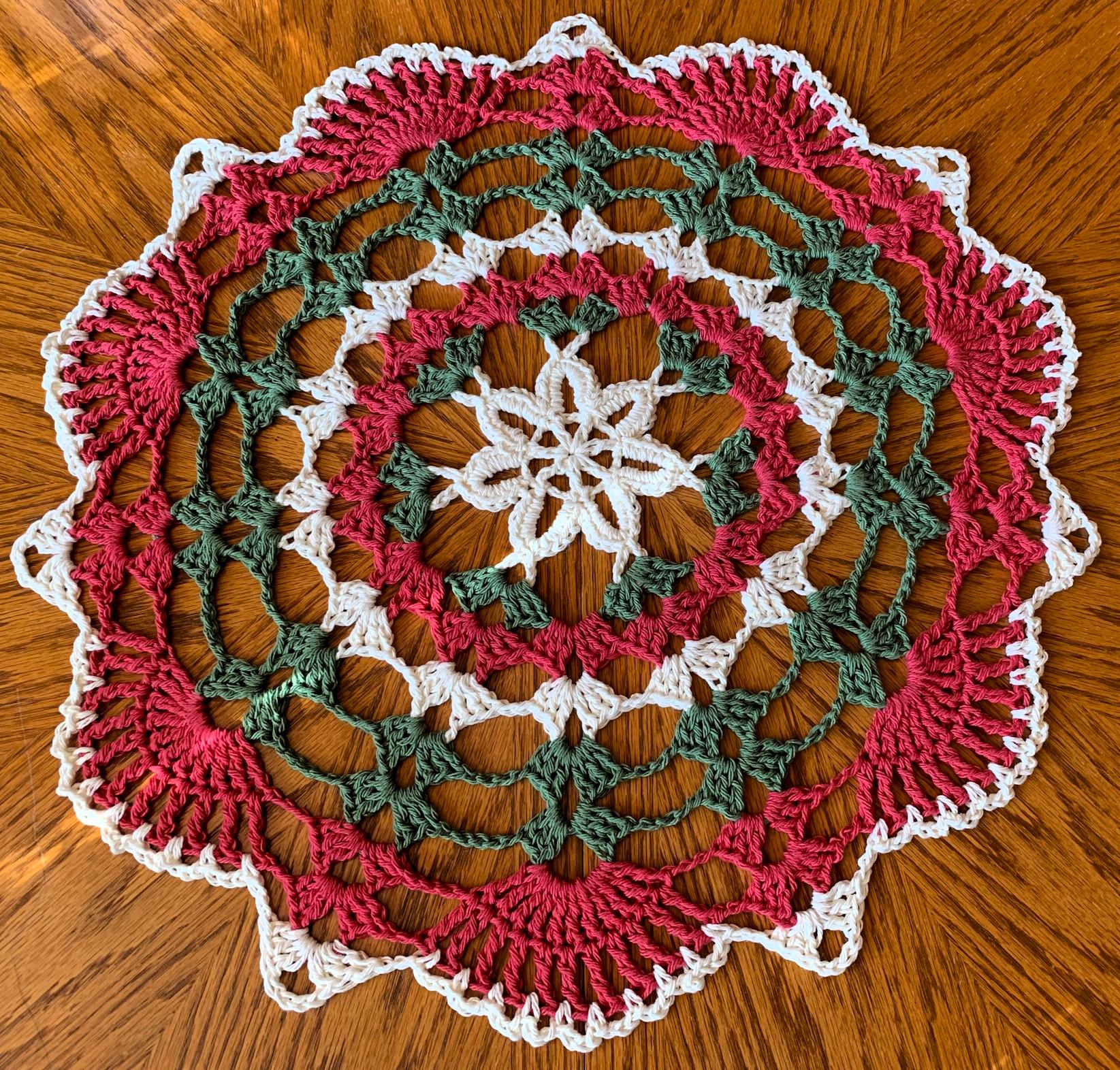 22-inch Crocheted Christmas Doilies, Handmade, Christmas Decor - Etsy