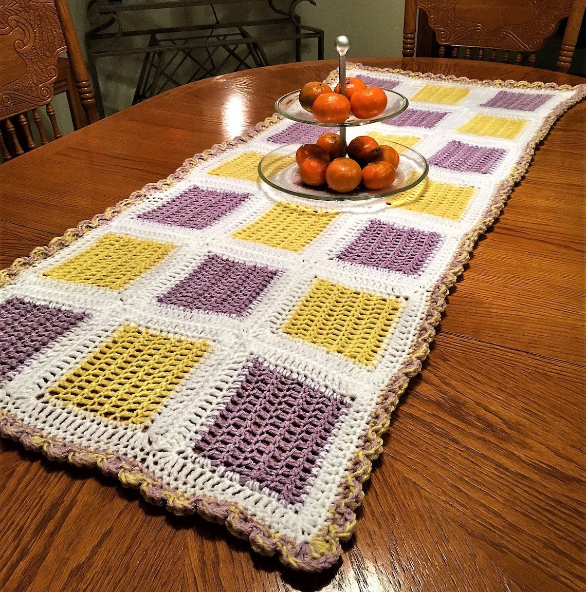 Crochet Easter/spring Table Runner - Etsy Sweden