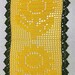 Filet Crocheted Table Runner, Sunflower Table Runner, Table Décor ...