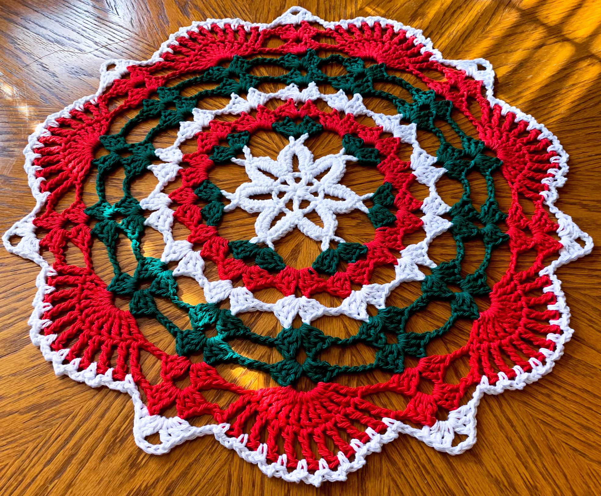 21-inch Crocheted Christmas Doilies, Handmade, Christmas Decor - Etsy