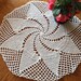 33 Inch Giant Doily, Large Centerpiece, Tablecloth, Crochet Doily ...