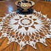 33 Inch Giant Doily, Large Centerpiece, Tablecloth, Crochet Doily ...