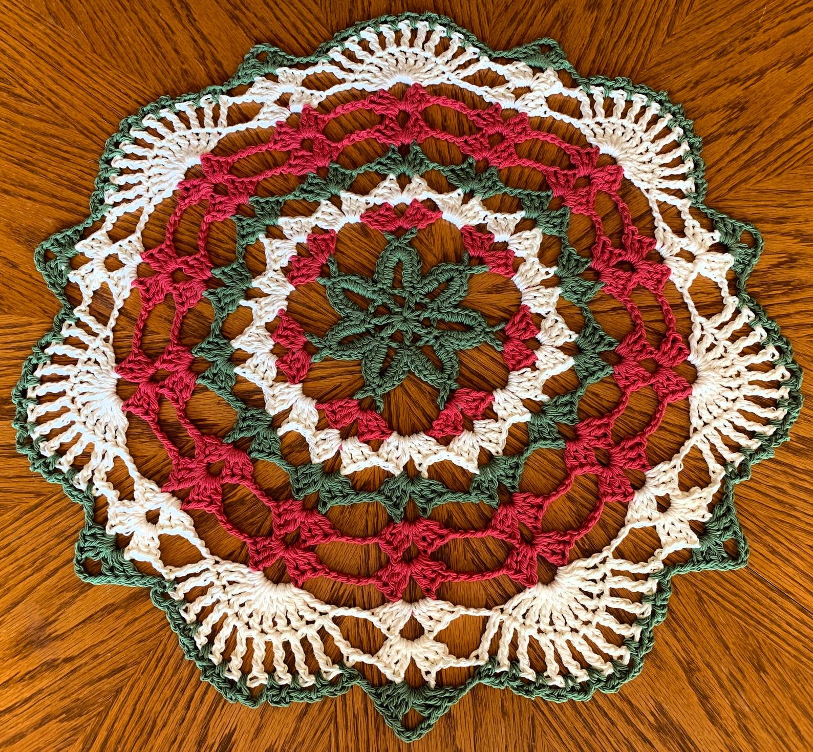 22-inch Crocheted Christmas Doilies, Handmade, Christmas Decor - Etsy