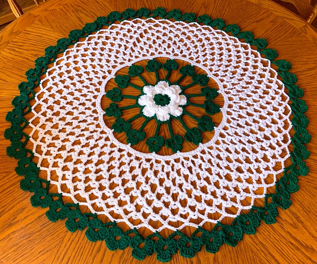Shamrock Doily, 32- Inch Irish Doily, Large Saint Patrick's Day Doily ...