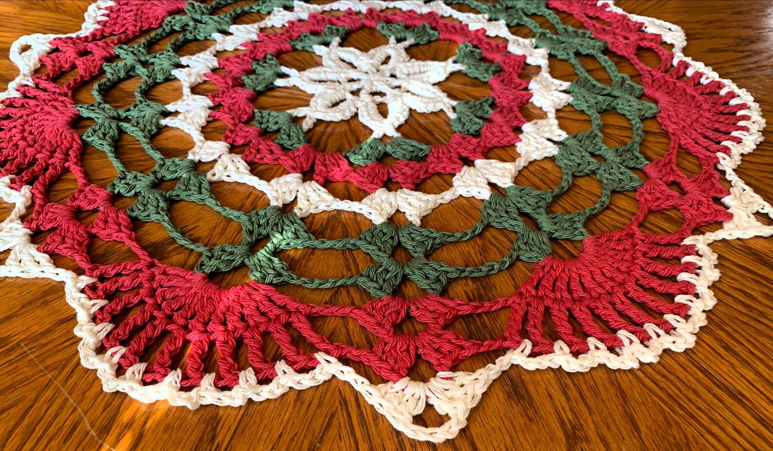 22-inch Crocheted Christmas Doilies, Handmade, Christmas Decor - Etsy