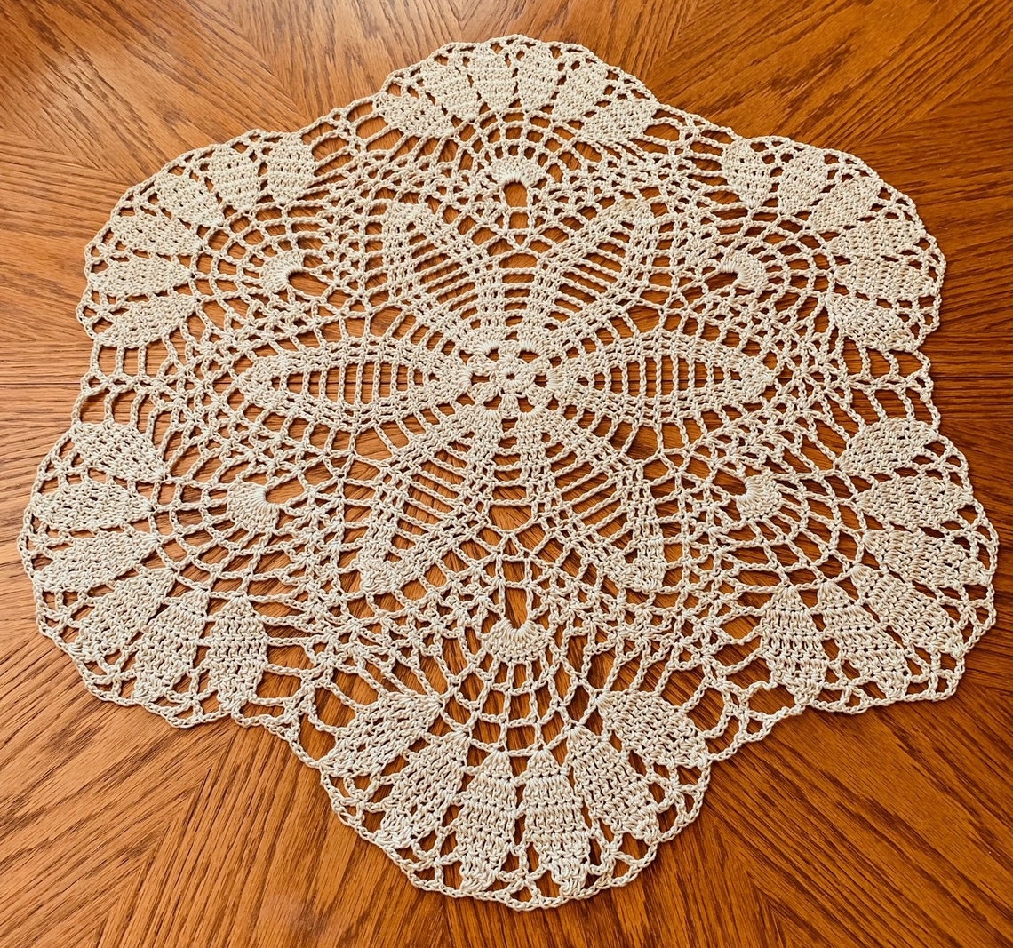 24-inch Vintage Style Doily Tablecloth Table Cover Leaf - Etsy