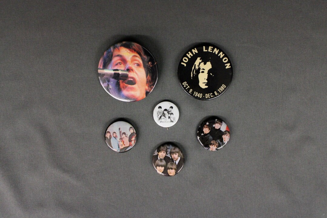 Beatles Lot of 6 Rare and Vintage Pinback Buttons Pins - Etsy