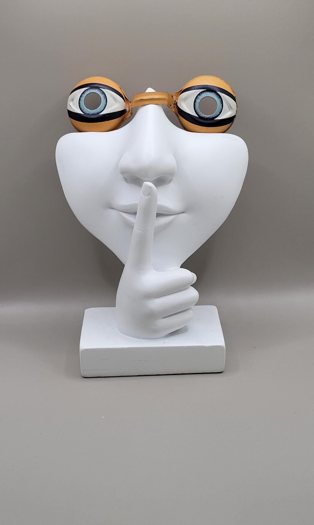 Vintage Pince Nez Metal Crazy Eye Glasses Etsy