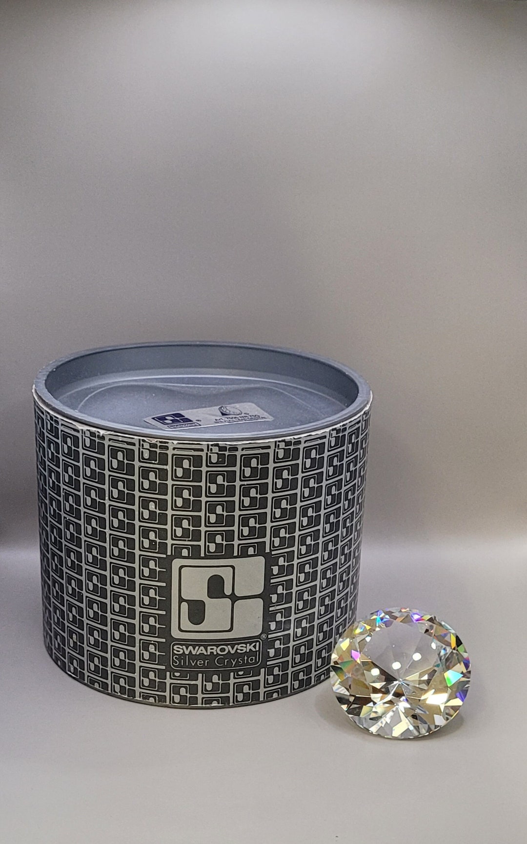 Swarovski Large Diamond Paperweight Figurine W/ob - Etsy