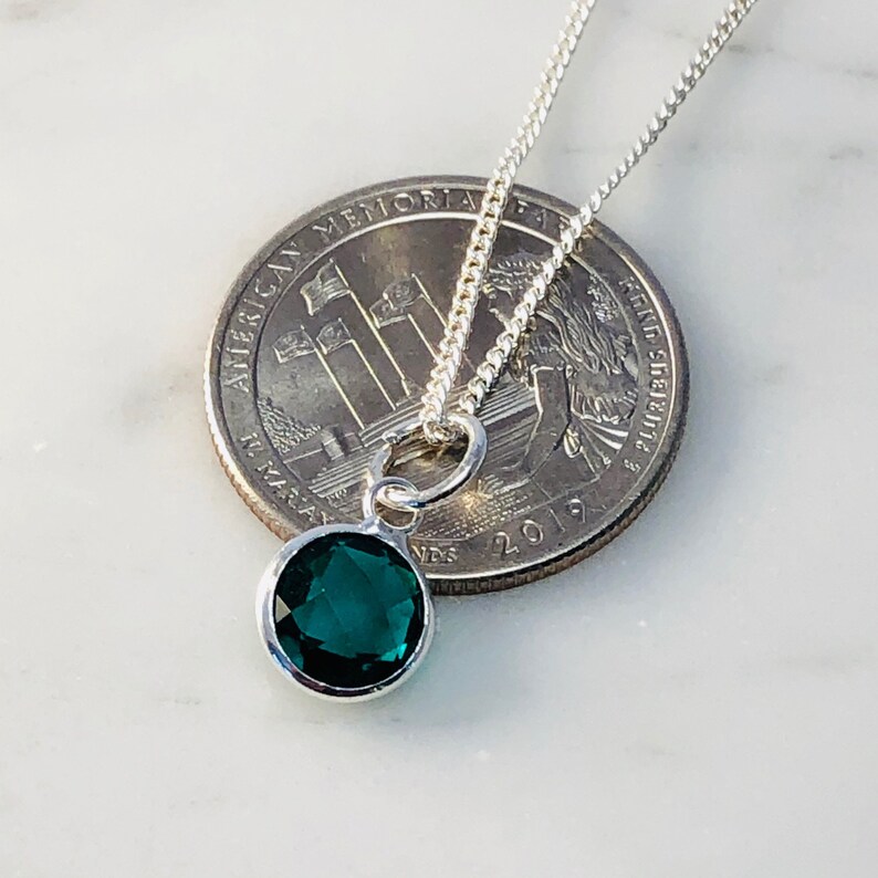 May Birthstone Necklace Personalized Jewelry for Women May Birthday ...