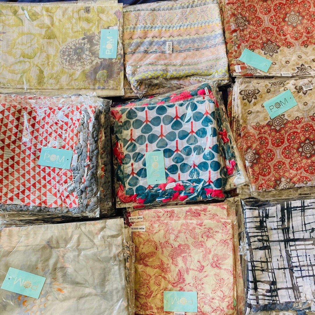 60 Wholesale Scarves, Mixed Bundle Job Lot, Original Packaging, Woman ...