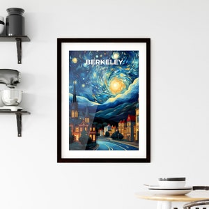 Berkeley, California, a Colorful Night Sky Over a Town – Travel ...