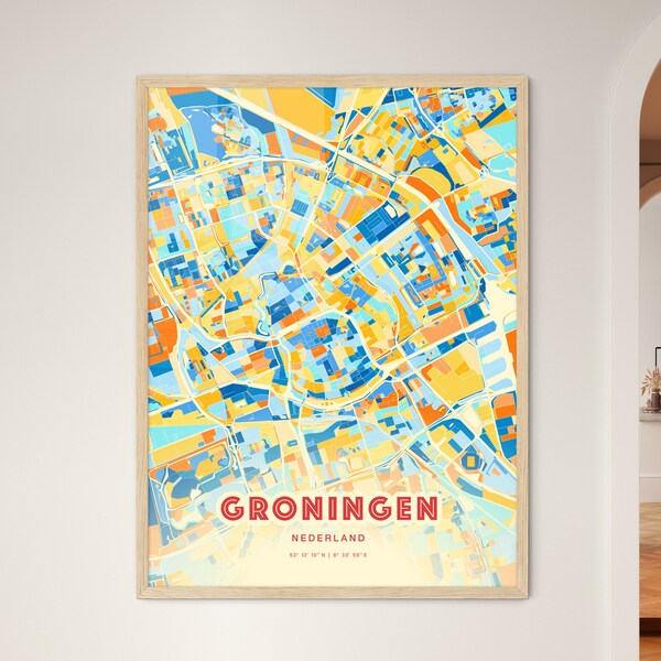 Netherlands Map Poster - Etsy