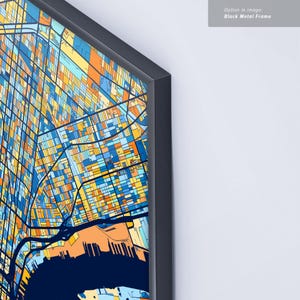 Custom Midland Texas Art Map Poster – Vibrant Colorful Wall Decor ...