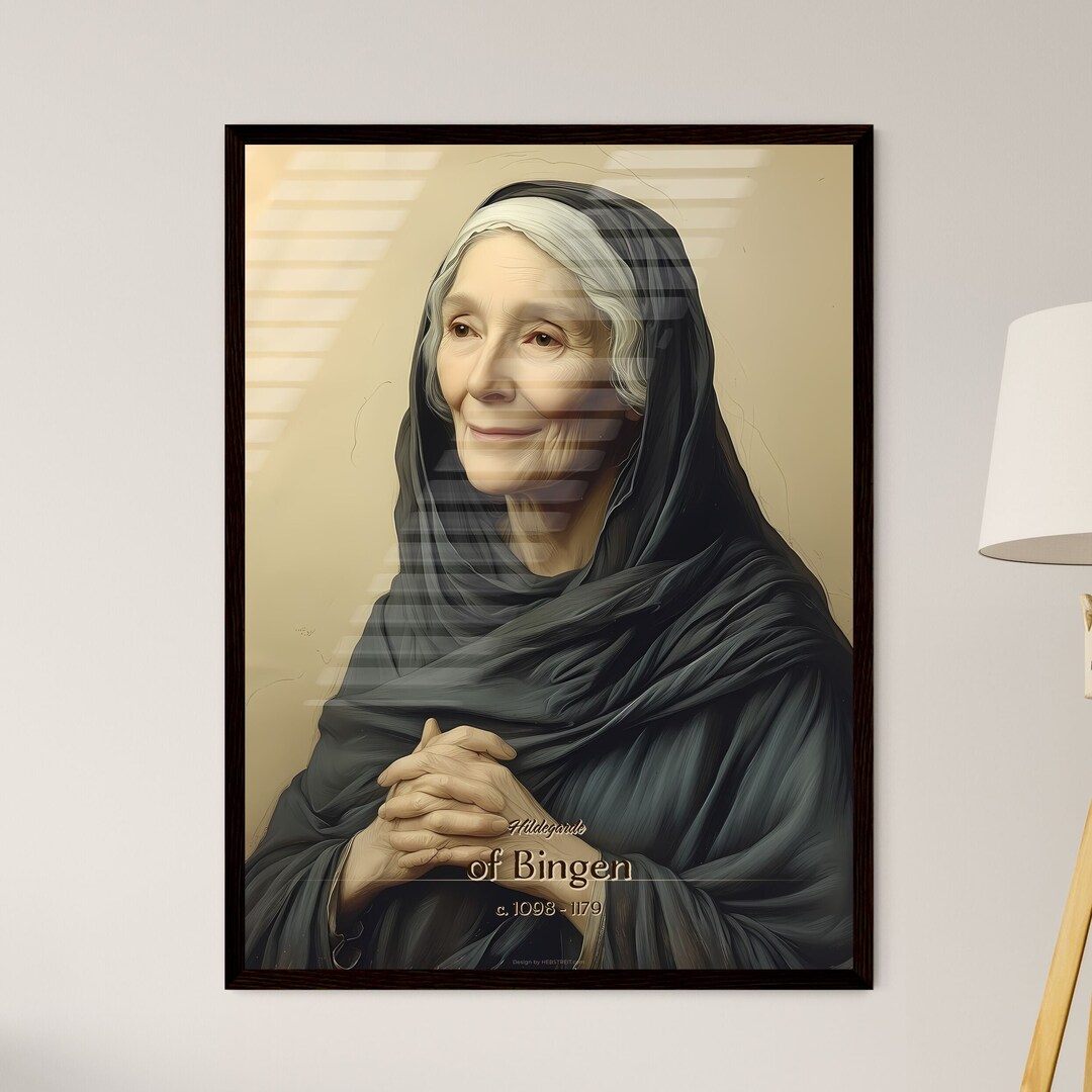 Hildegard of Bingen Art Poster: People Who Made History - Etsy