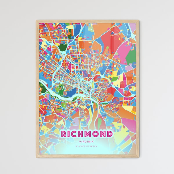 Richmond Map - Etsy