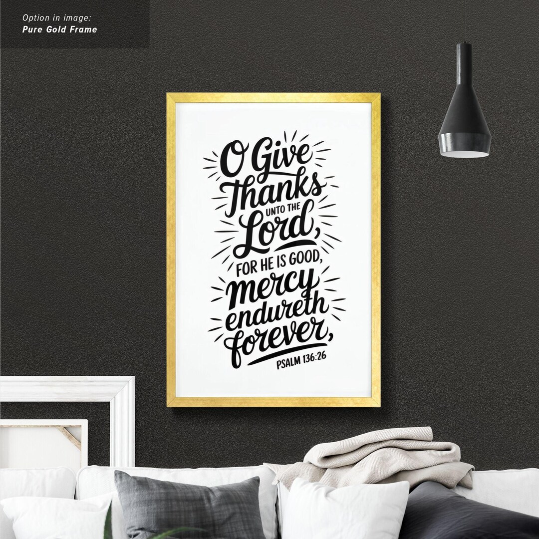 Inspirational Bible Verse, Vintage Advertising Inspired. Framed Poster ...