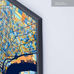 Decatur Alabama Art Map Poster - Vibrant Custom Wall Decor for Unique ...