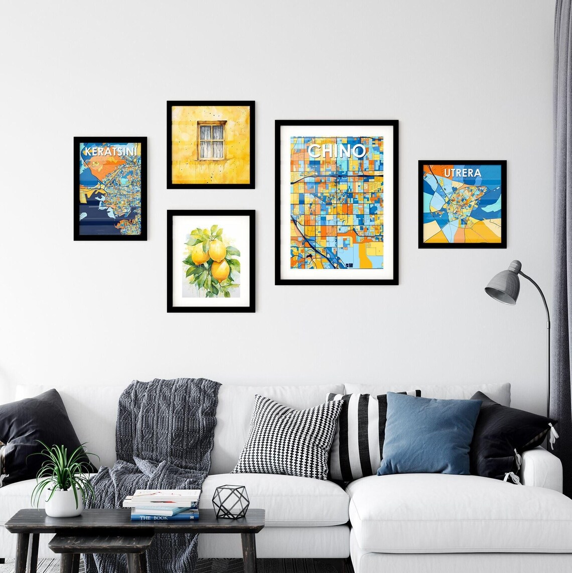 Chino California Art Map Poster: Colorful Home Decor - Etsy