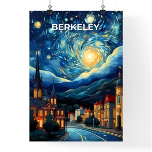 Berkeley, California, a Colorful Night Sky Over a Town – Travel ...