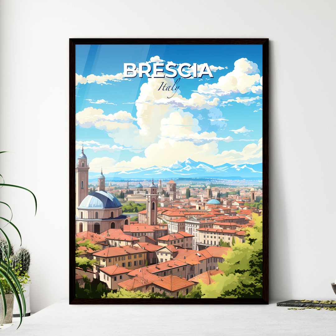 Brescia Italy Skyline A City With Many Buildings and Trees Travel ...