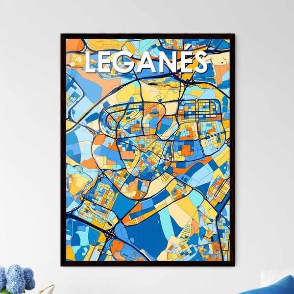 Leganes Map Poster - Etsy