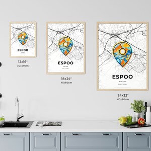 ESPOO FINLAND – Where It All Began Map - Choose One of Three Styles ...